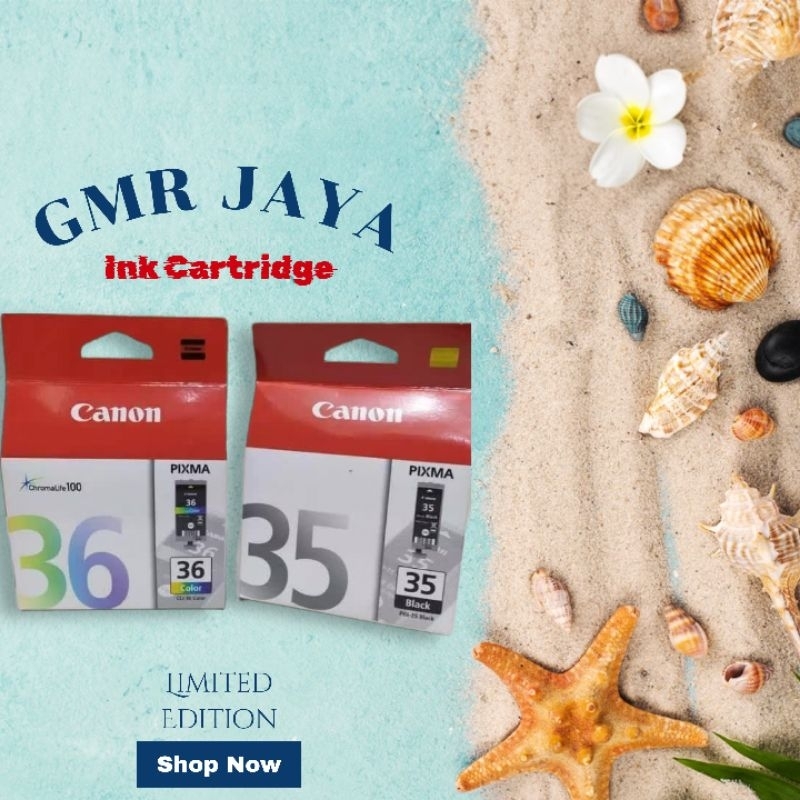 Jual Tinta Canon PGI-35 Black & CLI-36 Color Original / Tinta Printer ...
