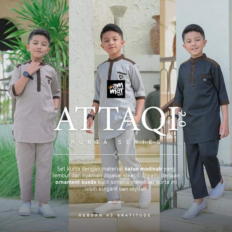 Jual KURTA ANAK ATTAQI BY AMMAR KIDS (ONE SET) | Shopee Indonesia