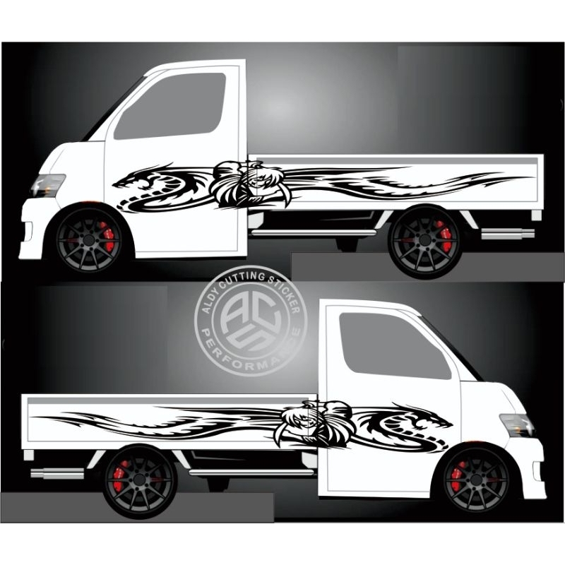 Jual STICKER CUTTING STICKER MOBIL PICK UP GRANDMAX APV DLL READY STOCK ...