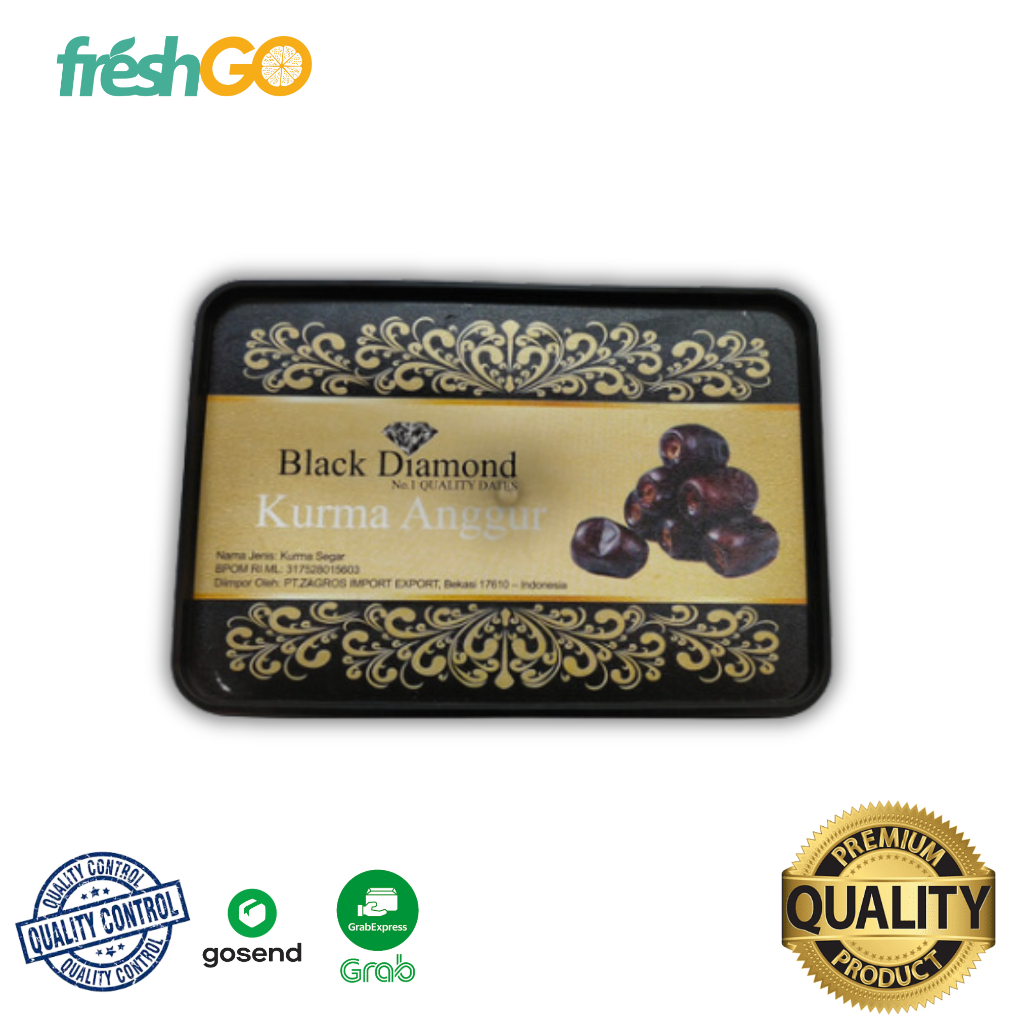 Jual Kurma Anggur Black DIamond Premium / 600gr Fresh Go | Shopee Indonesia