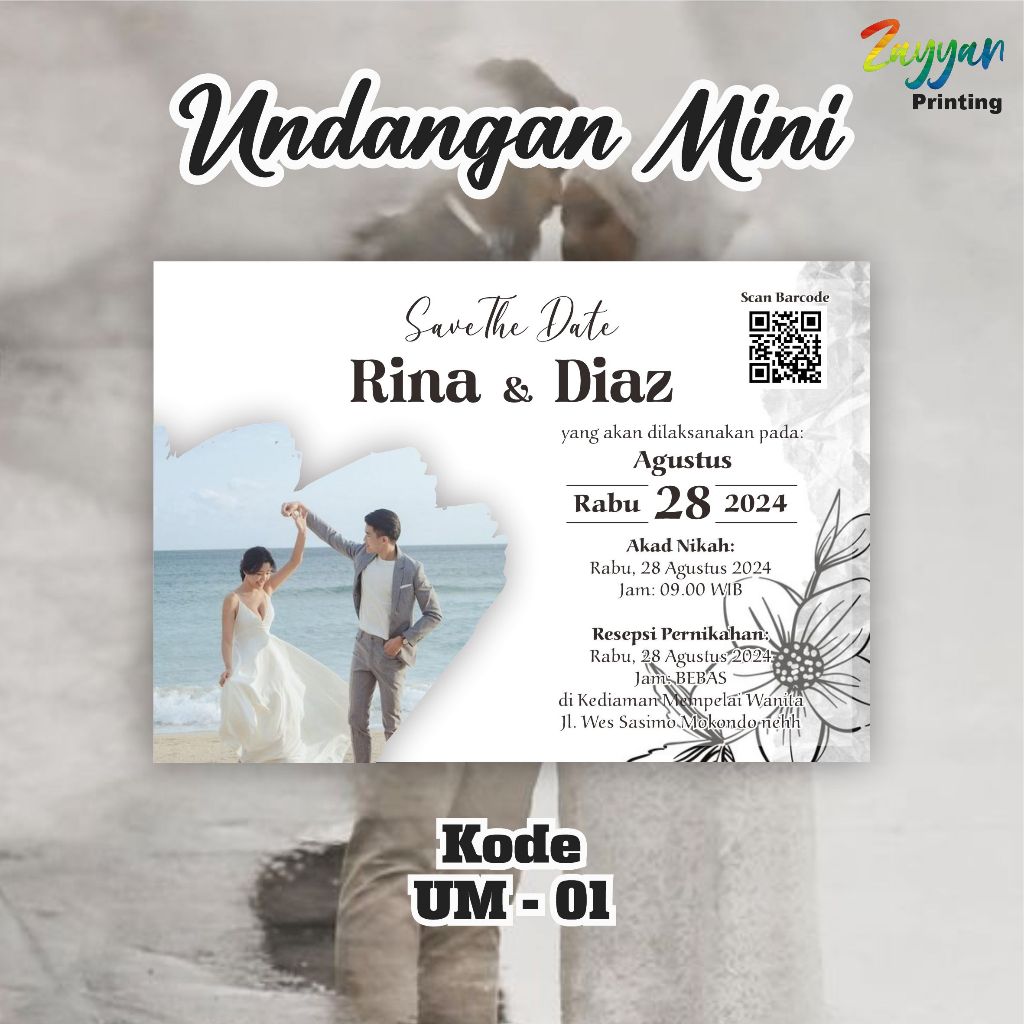 Jual UNDANGAN PERNIKAHAN MINI DESIGN AESTETIK, CANTIK, MURAH MERIAH ...