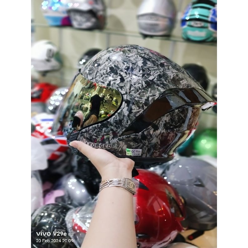 Jual HELM MV STAR PORGET DAN EXAGON ORIGINAL PULL MOTIP JS ARMOR DAN R ...