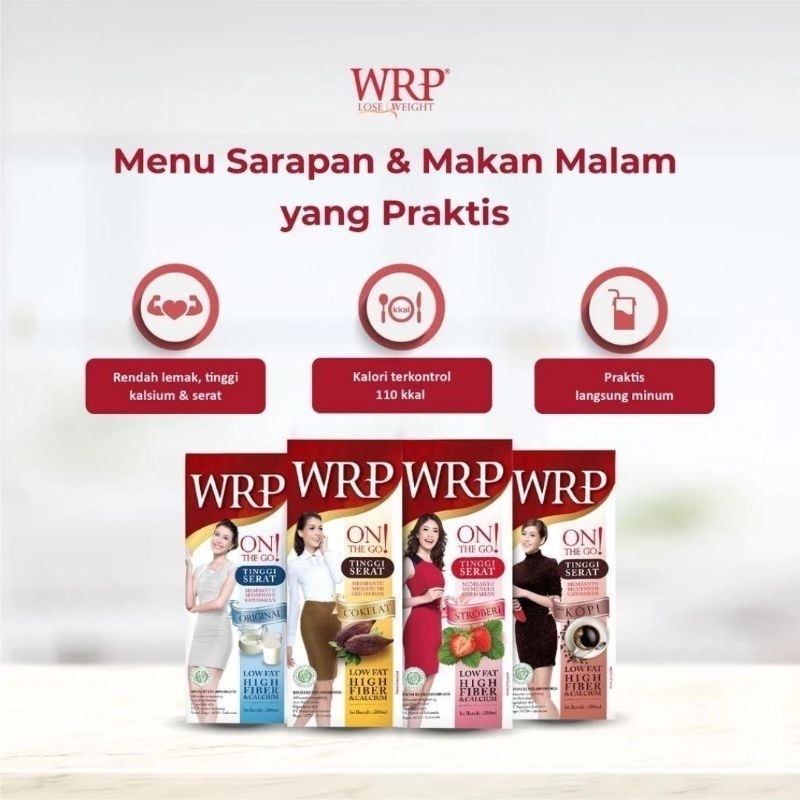 Jual WRP On The Go 200ml Pengganti Makan COKLAT KOPI STRAWBERRY ...