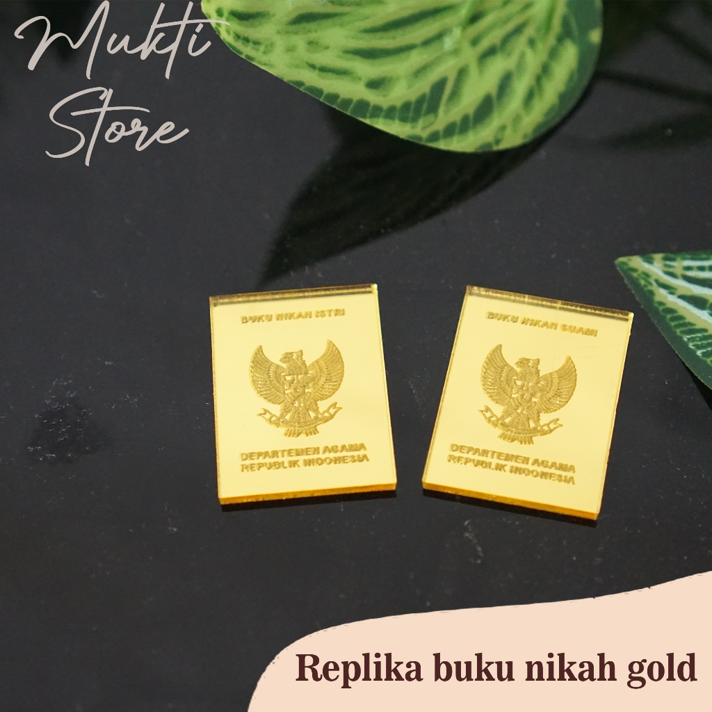 Jual Replika Buku nikah hiasan mahar GOLD, hiasan mahar akrilik ...