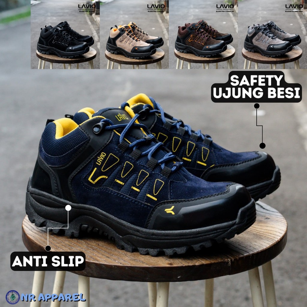 Jual Sepatu Safety Low Cut Full Jahit Ringan Model 2024 Lavio Elektra ...