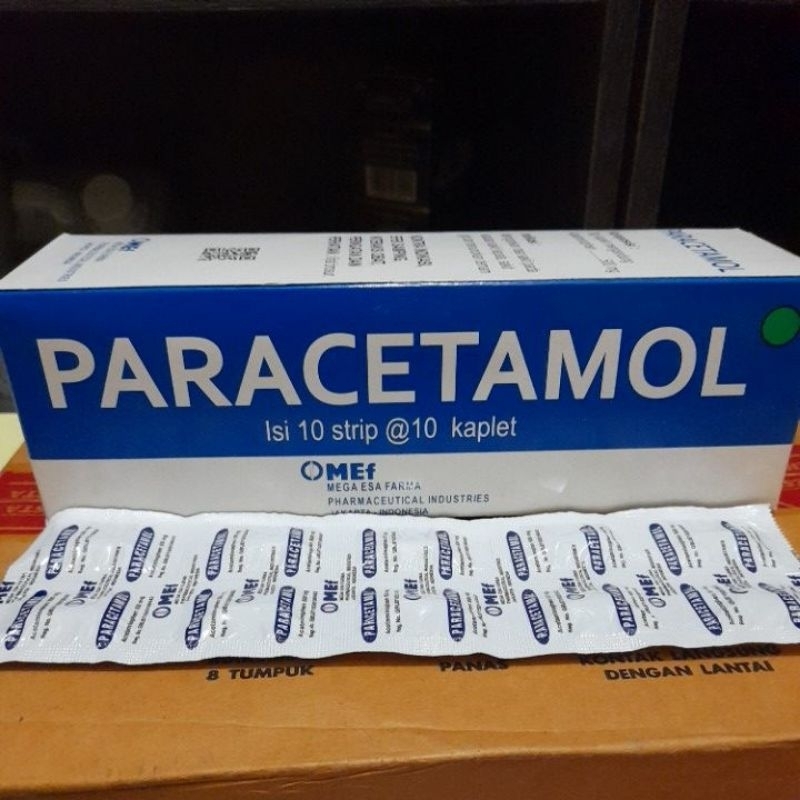 Jual Paracetamol 500mg MEF per-strip isi 10 kaplet | Shopee Indonesia