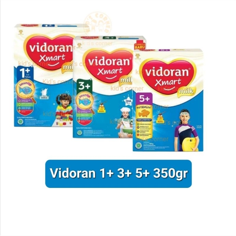 Jual Vidoran 1+/3+/5+ 350gr Xmart Susu Pertumbuhan | Shopee Indonesia