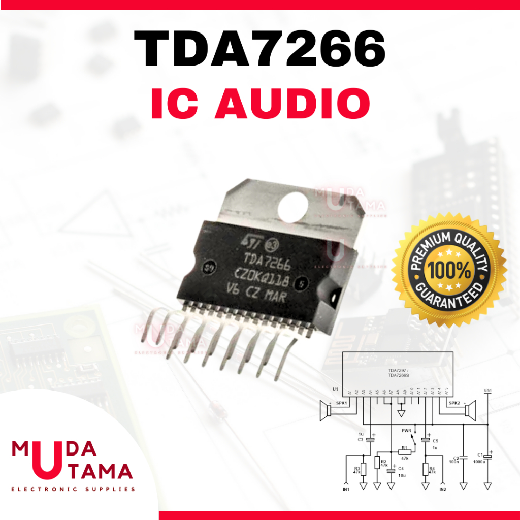Jual IC Audio TDA7266 Suara - BAGUS | IC TDA 7266 TDA 7266S | TDA7266 IC Suara | TDA7266 IC ...