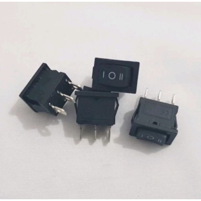 Jual Saklar Rocker Switch 2 pin dan 3 pin On Off dan On Off On mini ...
