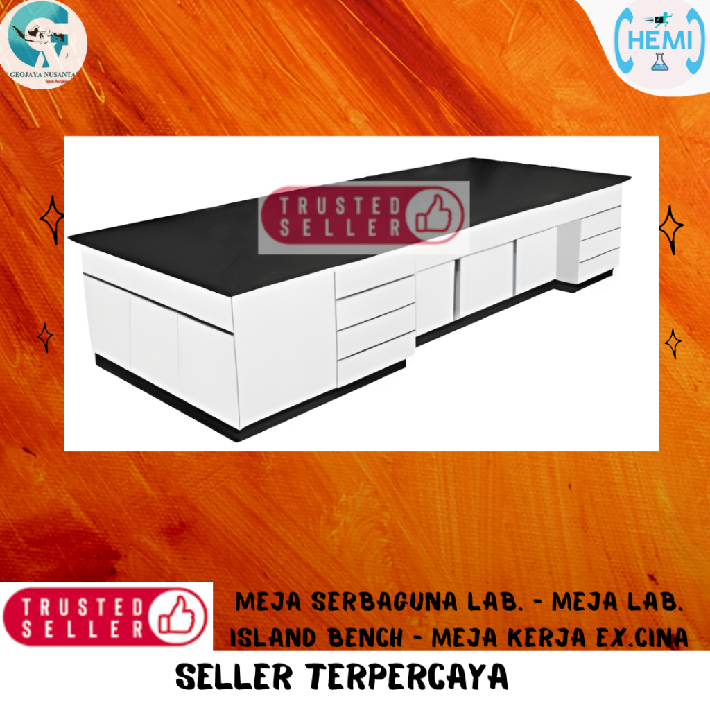 Jual Meja Serbaguna Lab. - Meja Lab. Island Bench - Meja Kerja ex.CINA ...
