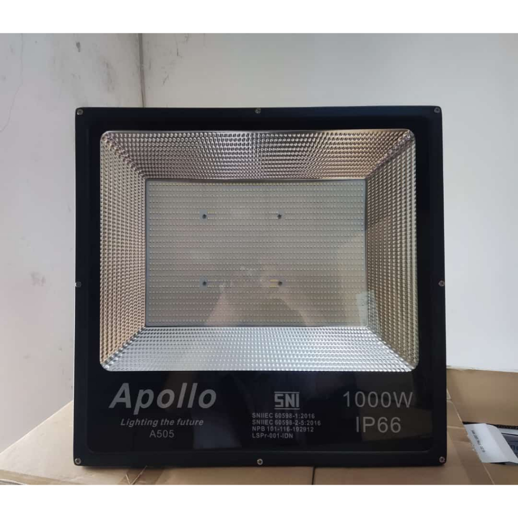 Jual LAMPU SOROT LED 1000W APOLLO IP66 A505 FLOOD LIGHT 1000WATT | Shopee Indonesia
