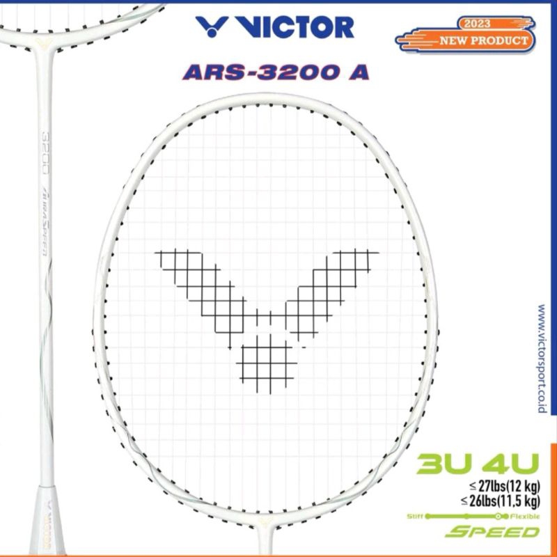 Jual Raket Badminton Victor Auraspeed 3200 / Raket victor ARS 3200 A ...