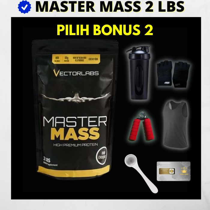 Jual Vectorlabs Master Mass Gainer 2 lbs 900 gram Susu Protein Gym ...