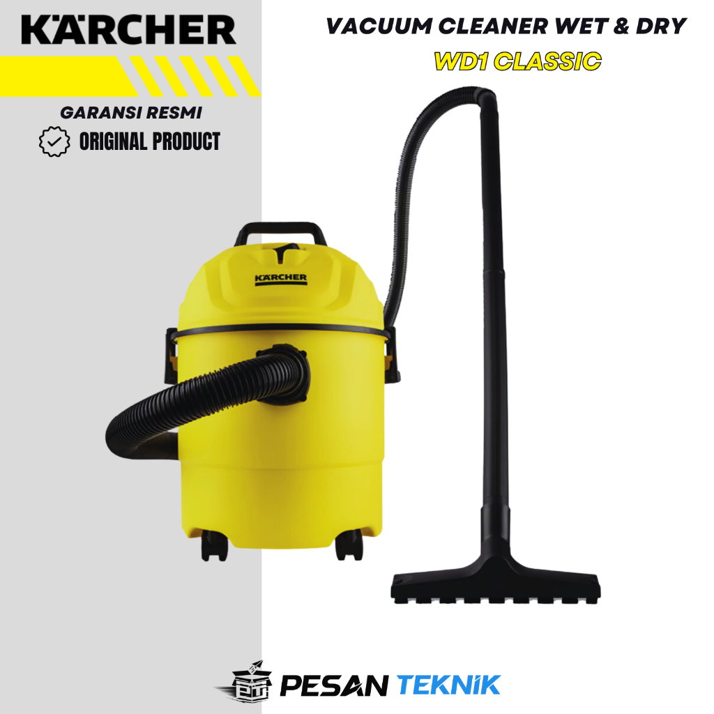 Jual Karcher WD 1 Classic 1200 Watt Vacuum Cleaner Wet & Dry | Shopee ...