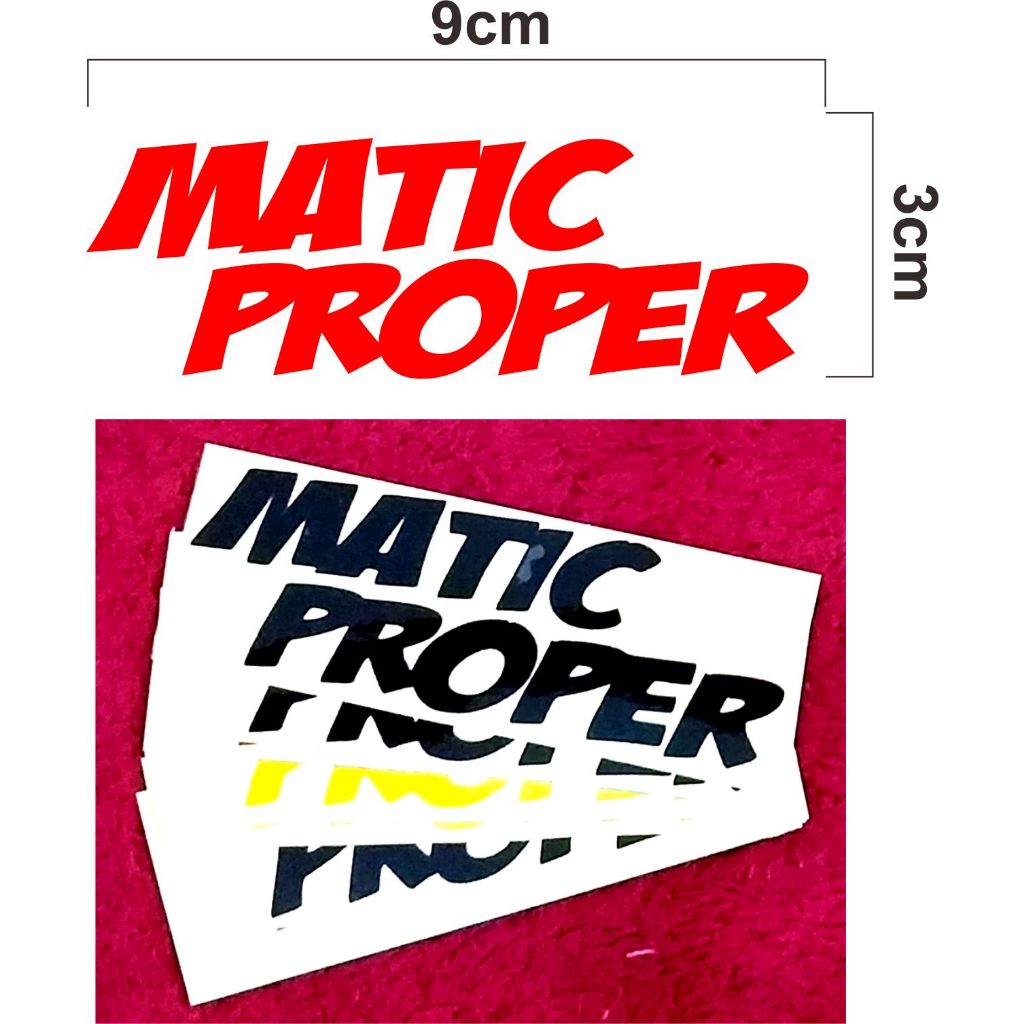 Jual Stiker cutting Matic Proper | Shopee Indonesia