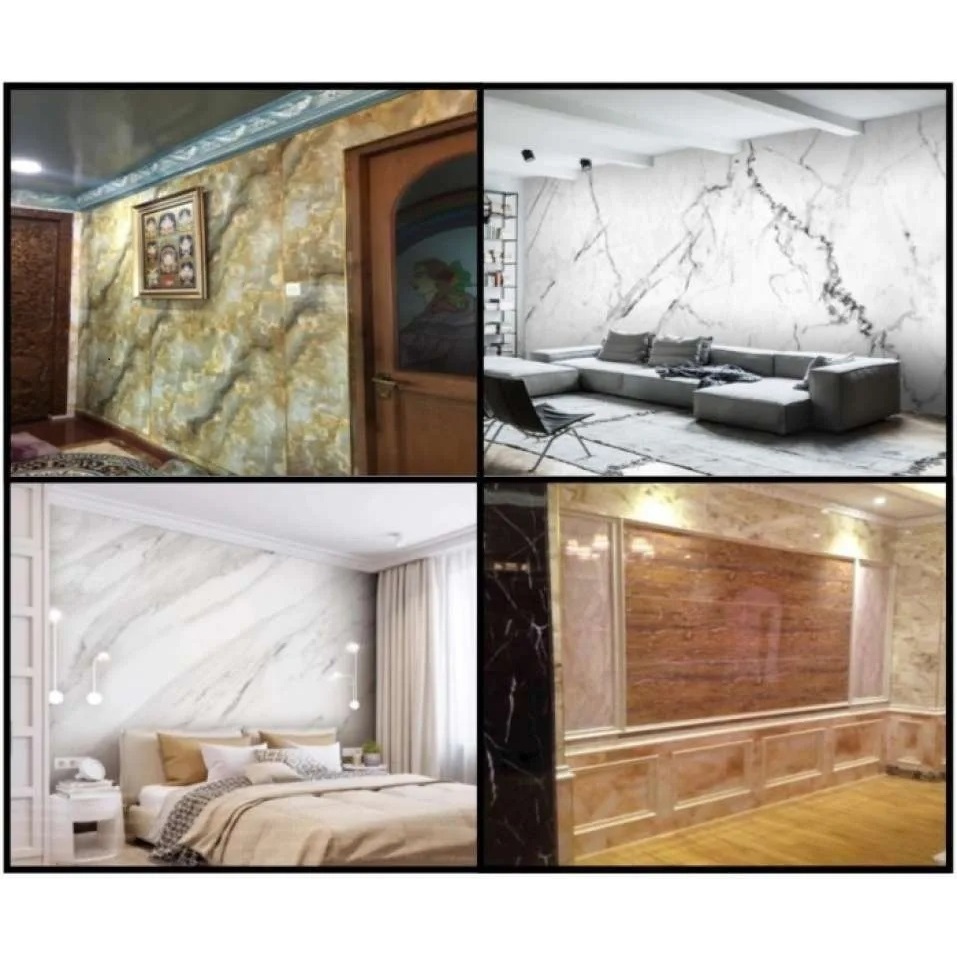 Jual PVC Marmer / Marble Tebal 4 mm Uk 244 x 122 cm Wallpanel Dinding ...