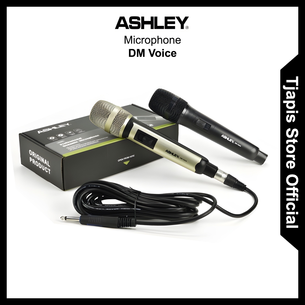 Jual MIC MIKROFON KABEL MIC MICROPHONE ASHLEY DM VOICE ORIGINAL ASHLEY ...
