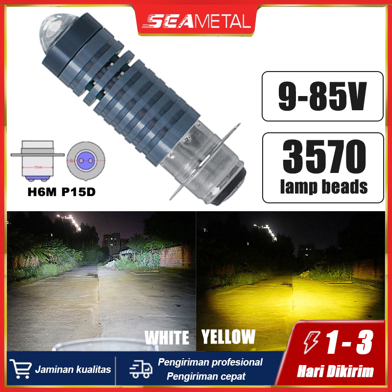 Jual SEAMETAL Lampu LED H6 Laser Hi Lo Lampu Utama Motor LED Laser H6 ...
