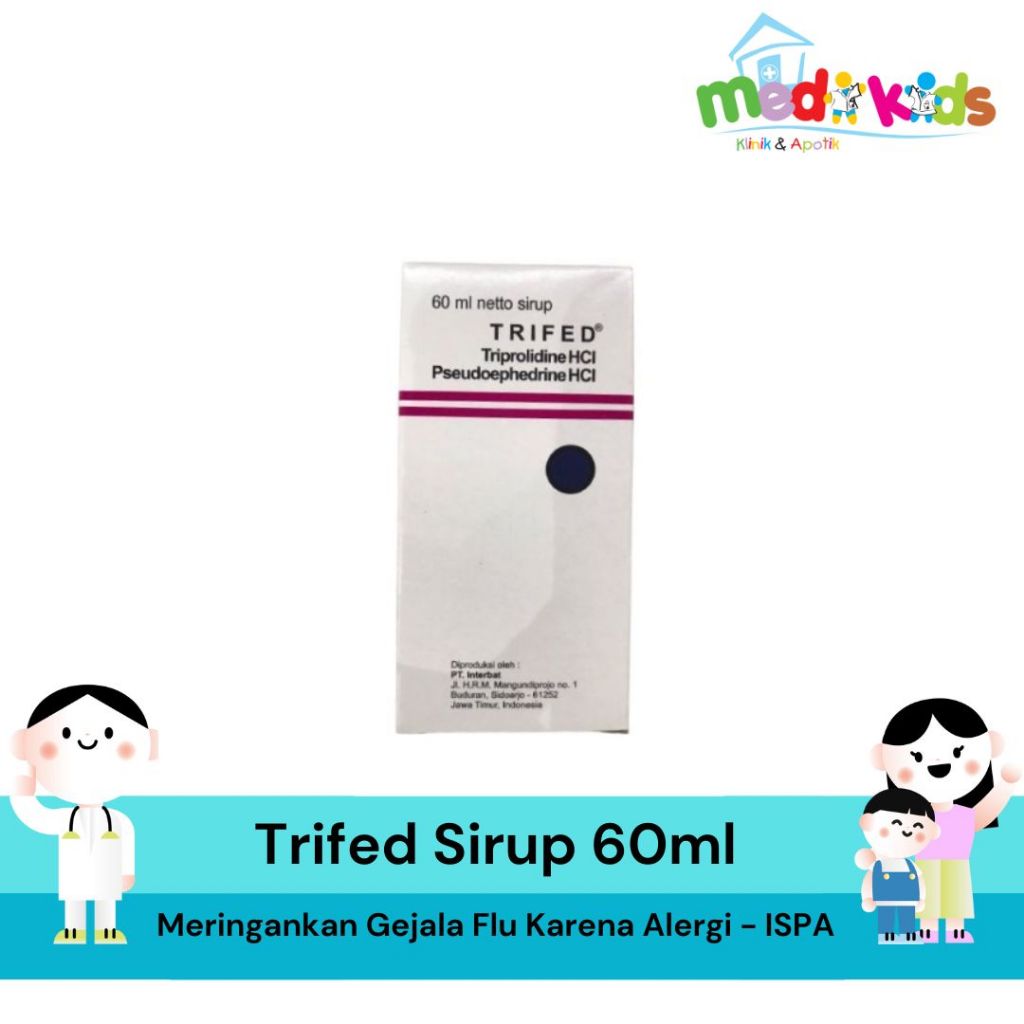 Jual Trifed Sirup 60ml Obat Pilek Flu Alergi ISPA | Shopee Indonesia