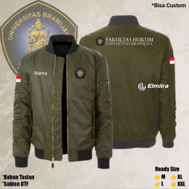 Jual Jaket UNIVERSITAS BRAWIJAYA Bomber | Shopee Indonesia