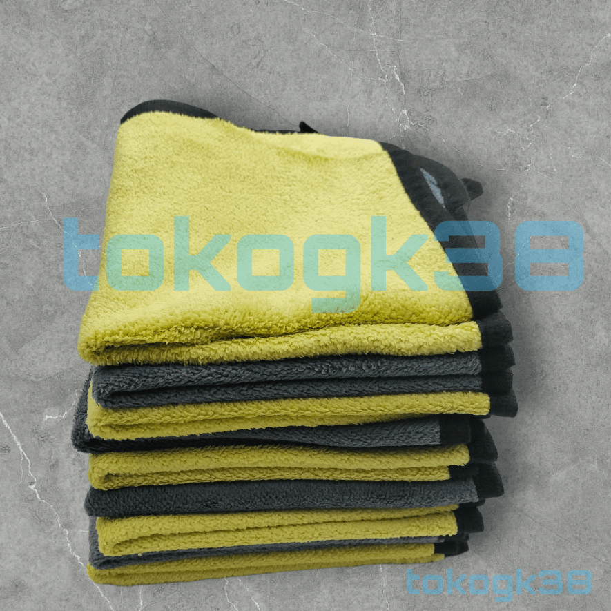 Jual Lap Kain Fiber Kuning + Hitam Serap air, katun, 30x30 cm | Shopee ...