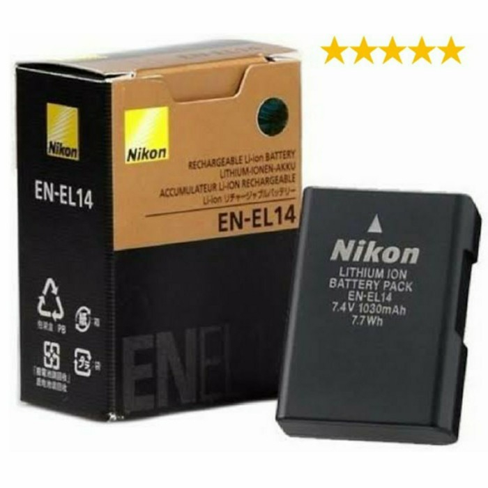 Jual Baterai Nikon EN EL14/EN EL14a Charger MH 24 for Camera Nikon D3100 D3200 D3300 D34000 ...