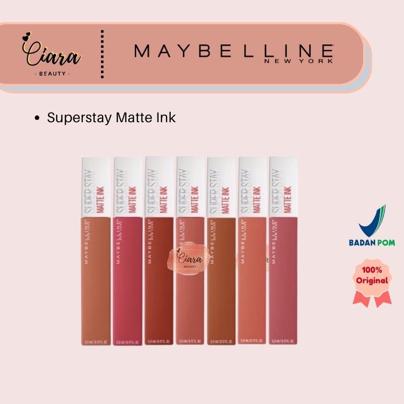Jual Maybelline Superstay Matte Ink Liquid Long Lasting Waterproof Matte Lipstick | Shopee Indonesia