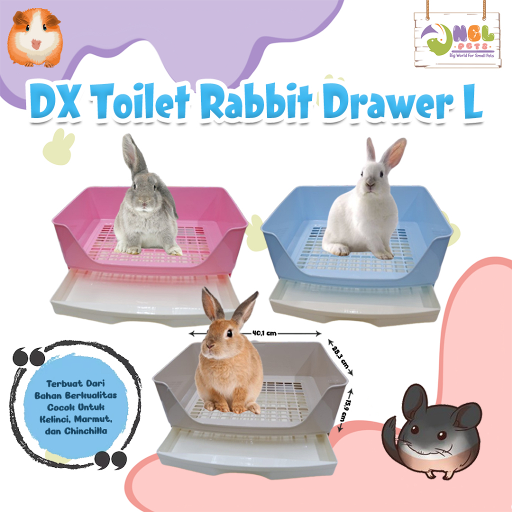 Jual DX RABBIT TOILET L/toilet kelinci besar/potty train kelinci/potty ...