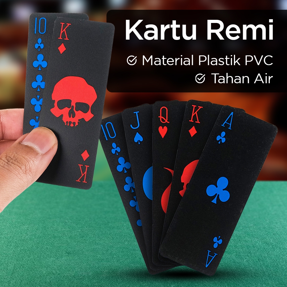 Jual Kartu Remi Mini Poker Pattern Baccarat Plastik Waterproof | Shopee ...