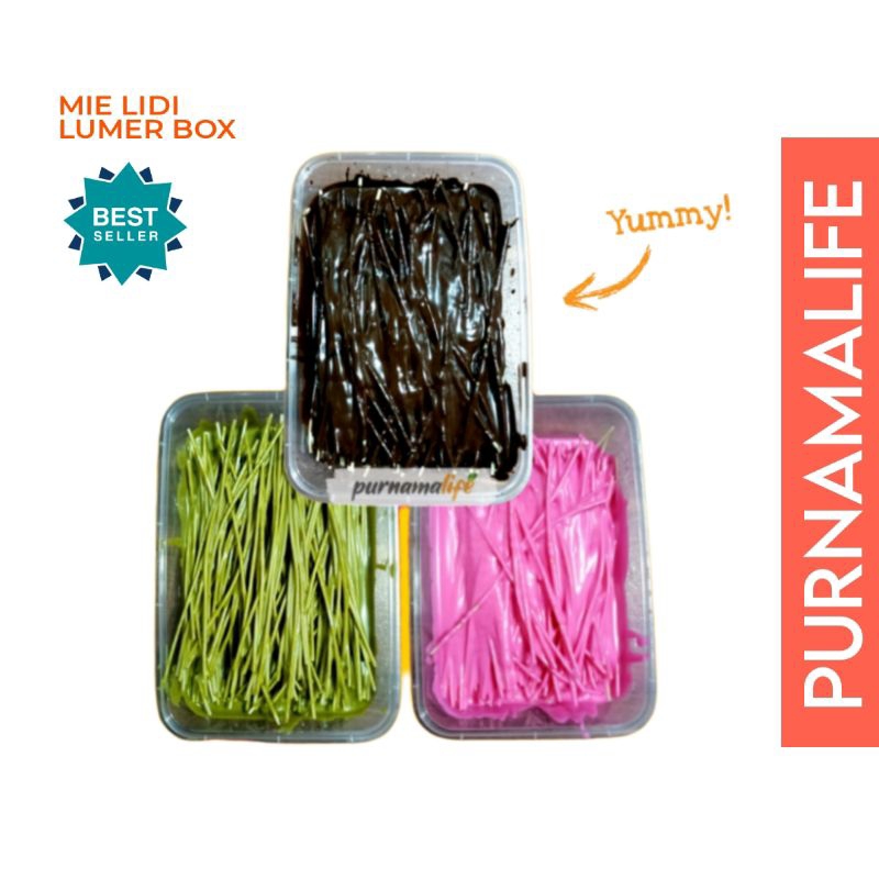 Jual [PREMIUM] MIE LIDI COKLAT LUMER RASA COKLAT PREMIUM KEMASAN BOX ...