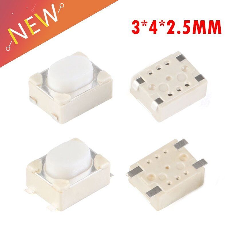 Jual Tactile Push Button Switch Micro 3x4x2.5mm 4P 4 p 4 Pin Tact Reset ...