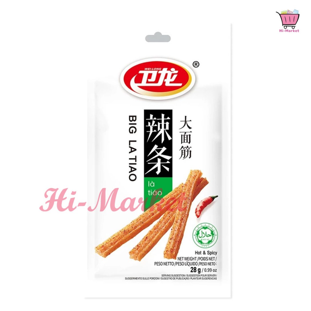 Jual WeiLong Latiao Spicy Gluten China 28g Big La tiao Da mian jin ...