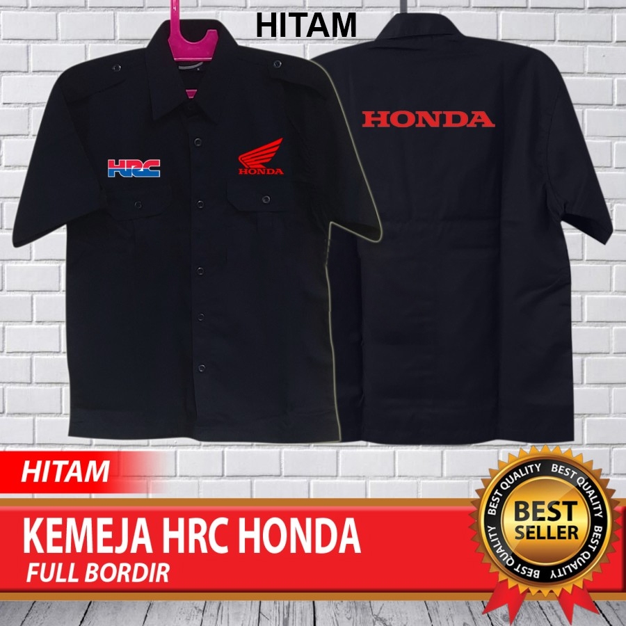 Jual Bigsize HRC lengan pendek kemeja Honda HRC baju Honda HRC seragam ...