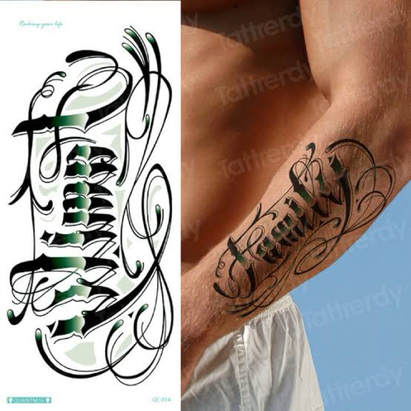 Jual ZARIL Tato Temporer desain FANIKY Tattoo Temporary Tahan Air Seri ...