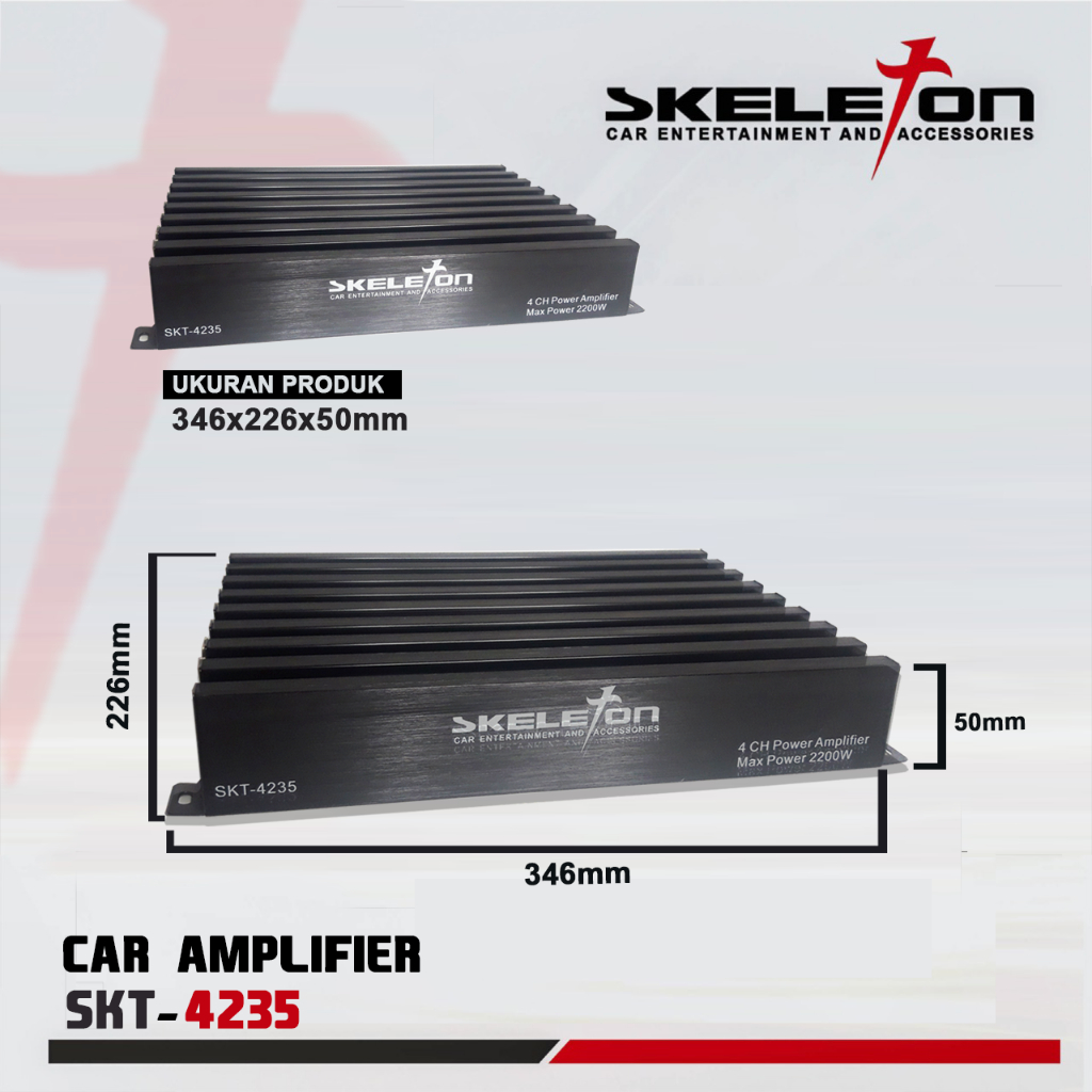 Jual Skeleton Power Amplifier 4 Channel Universal | Shopee Indonesia
