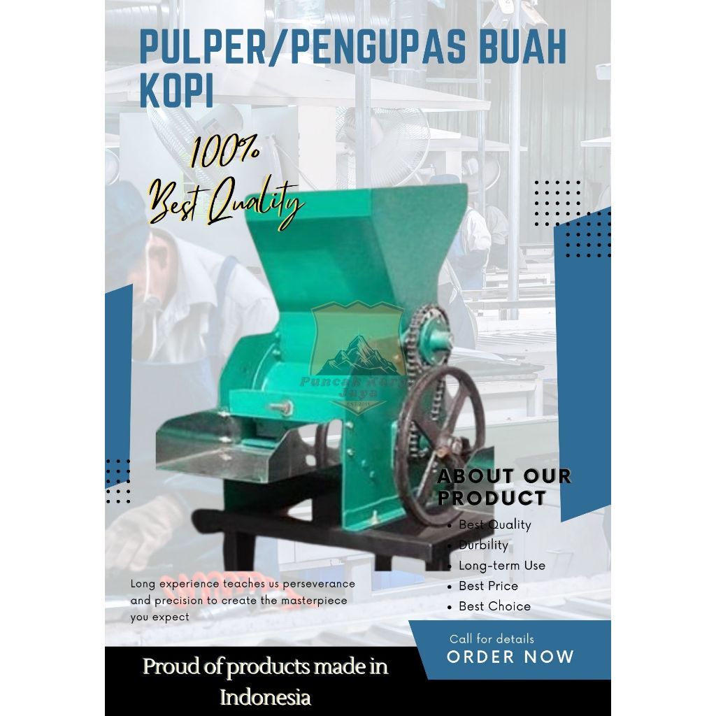 Jual Mesin Pulper Kopi 50kg/Proses - Mesin Pengupas Kopi - Peeler Kopi ...