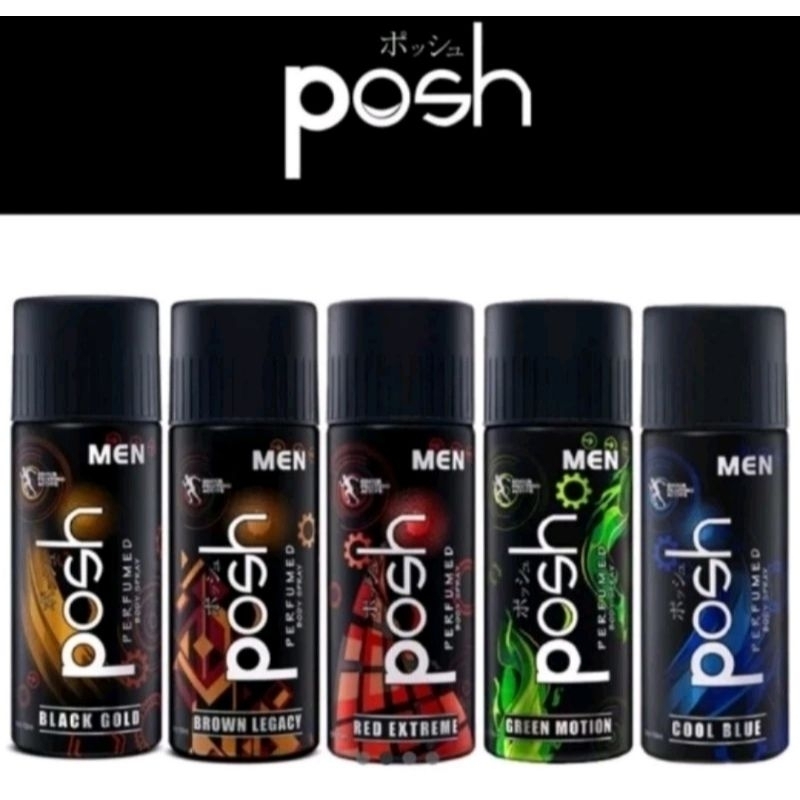 Jual POSH MEN PARFUMED SPRAY 150ML | Shopee Indonesia