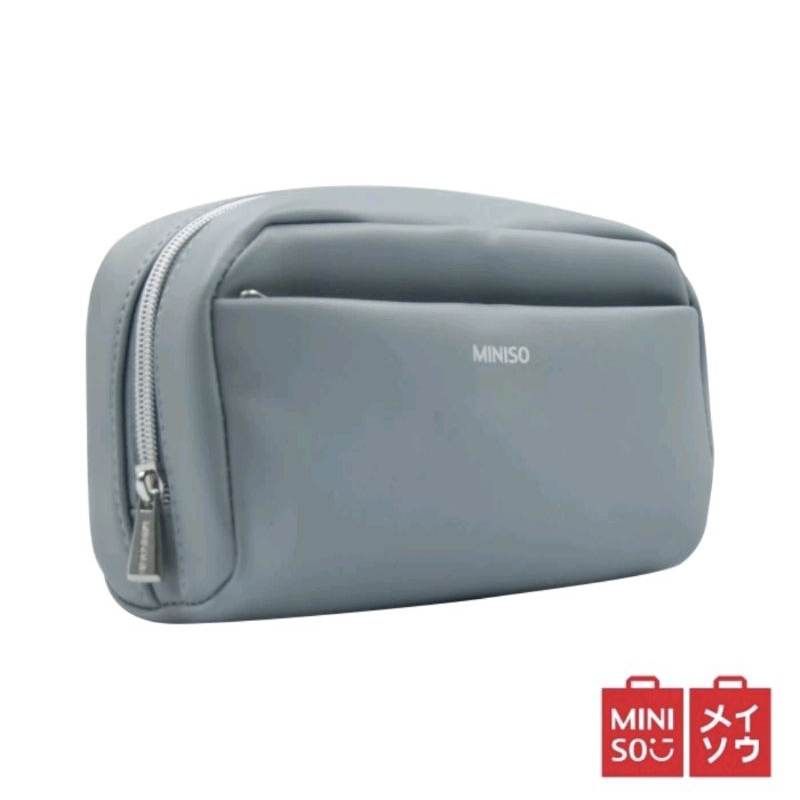 Jual MINISO Cosmetic Pouch Biru | Shopee Indonesia