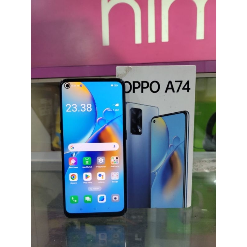 Jual OPPO A74 6/128 FULLSET (SECOND) | Shopee Indonesia