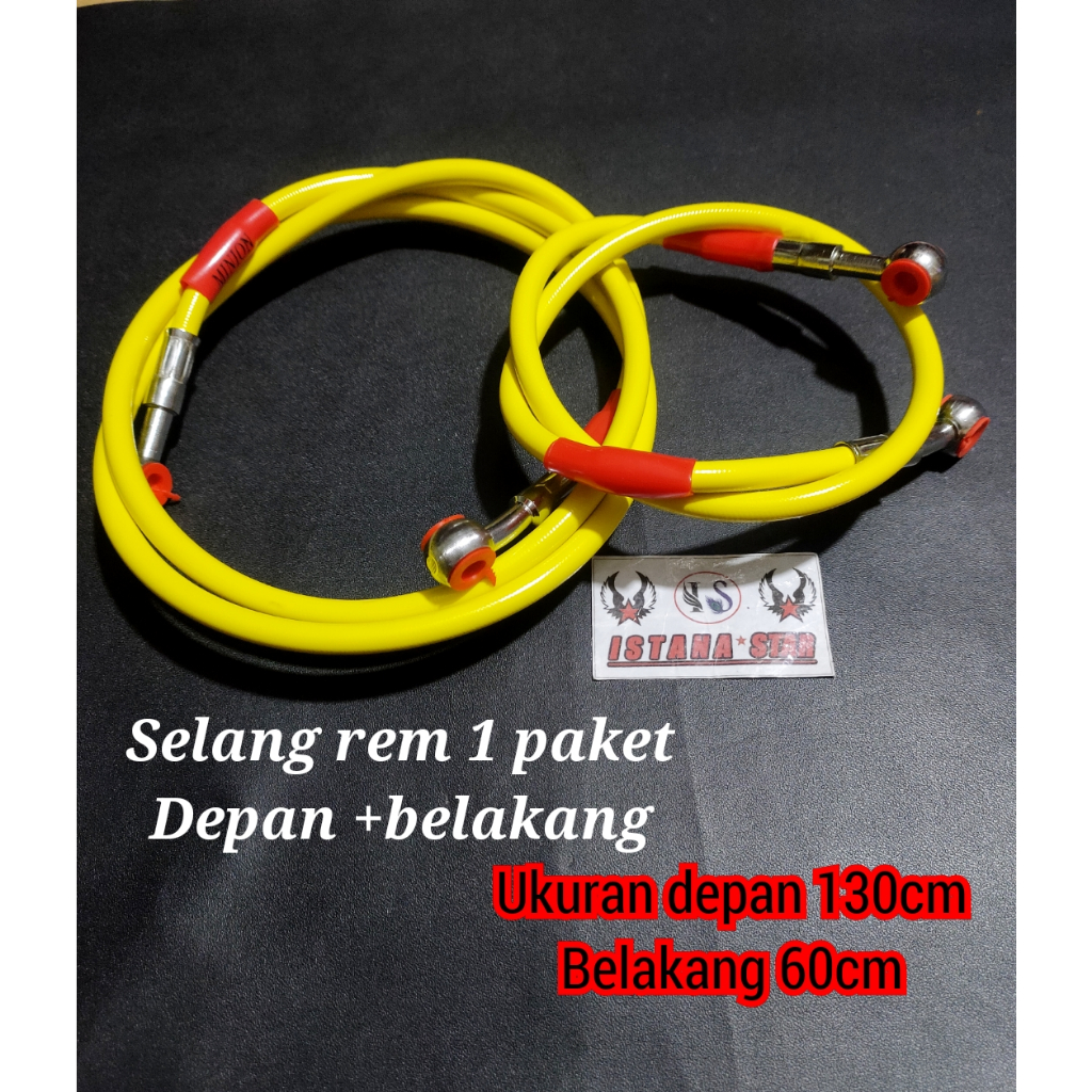 Jual selang rem depan 130 cm bahan isi serat karbon model TDR plus ...
