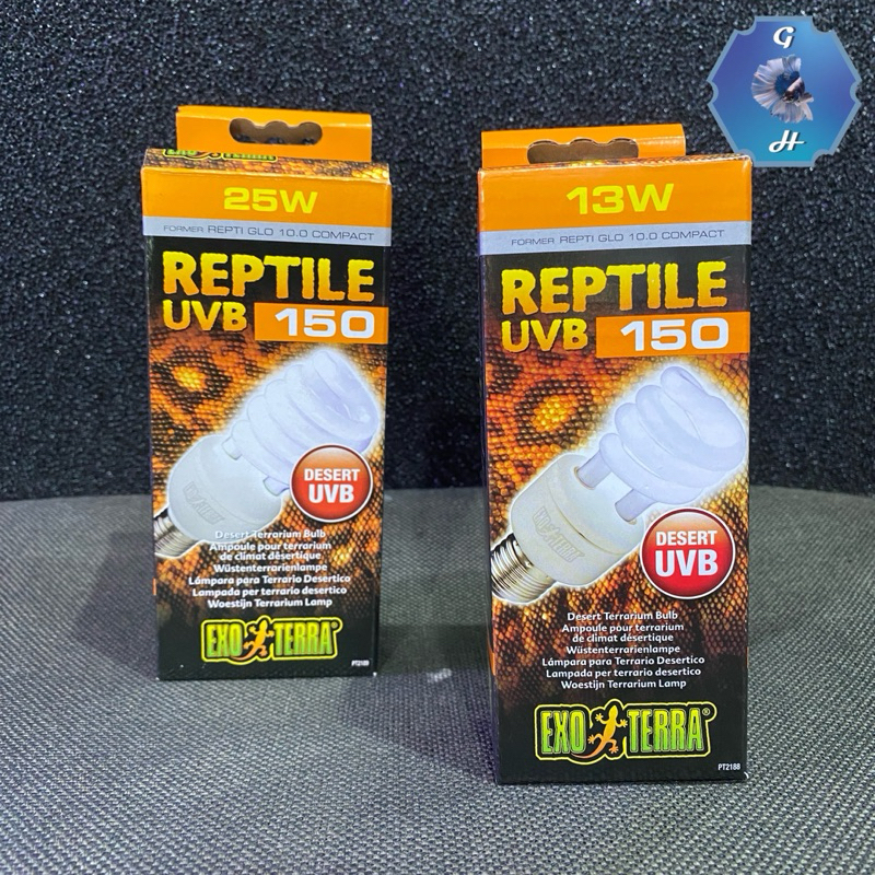 Jual EXO TERRA UVB REPTILE 150 - LAMPU UVB REPTIL - LAMPU KALSIUM - VARIAN WATT | Shopee Indonesia