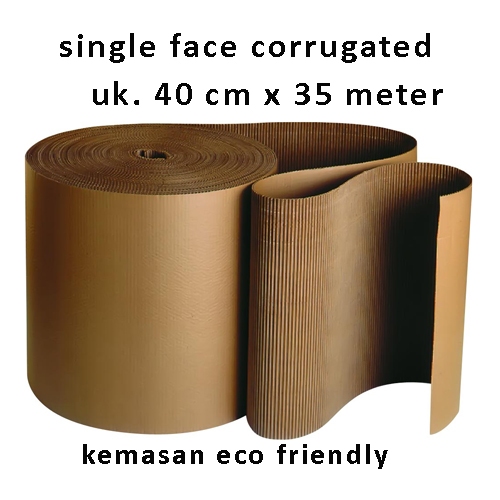 Jual Karton Lembaran Polos Single Face 1 ROLL Uk. Lebar 40 cm x 35 ...