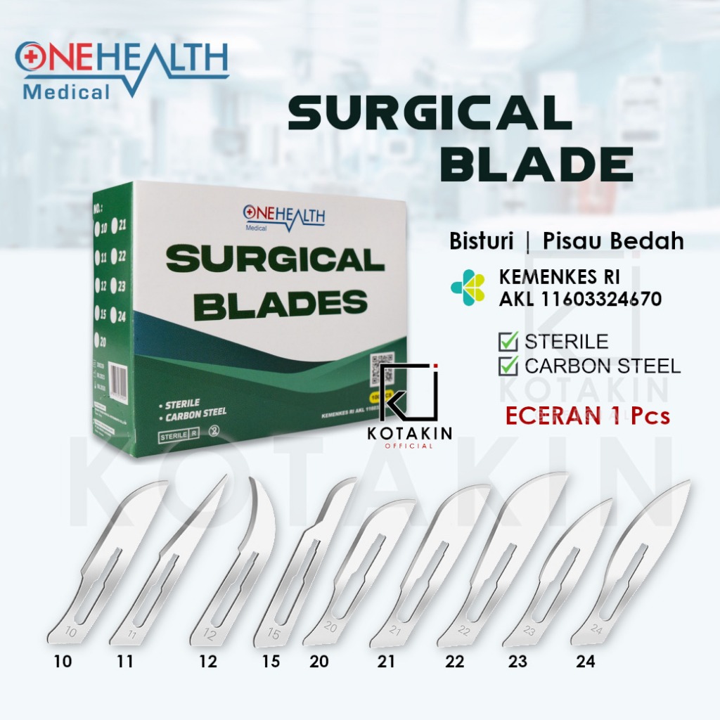 Jual Eceran 1pcs Bisturi | Mata Pisau Bedah Operasi | Surgical Blade ...