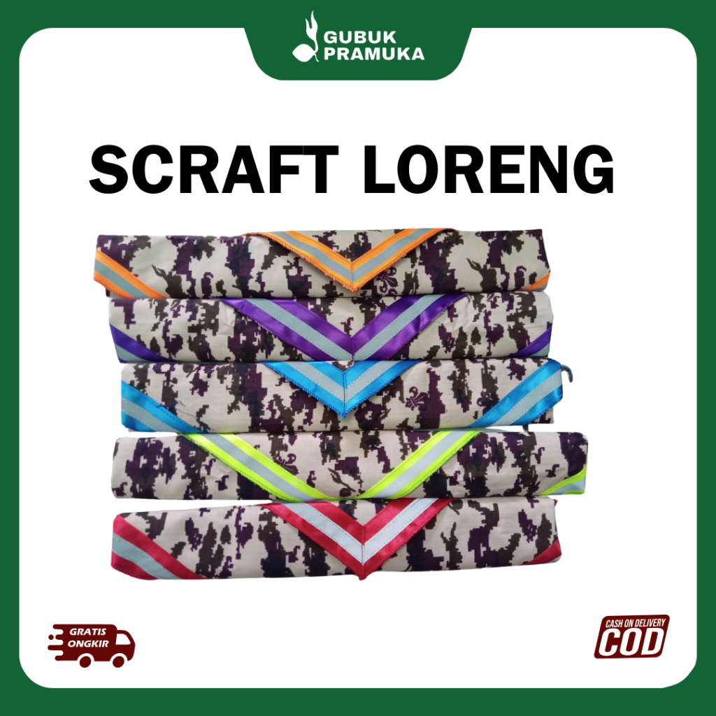Jual Scraf Loreng Menyala pramuka Scraft Syal kegiatan Pramuka | Shopee ...