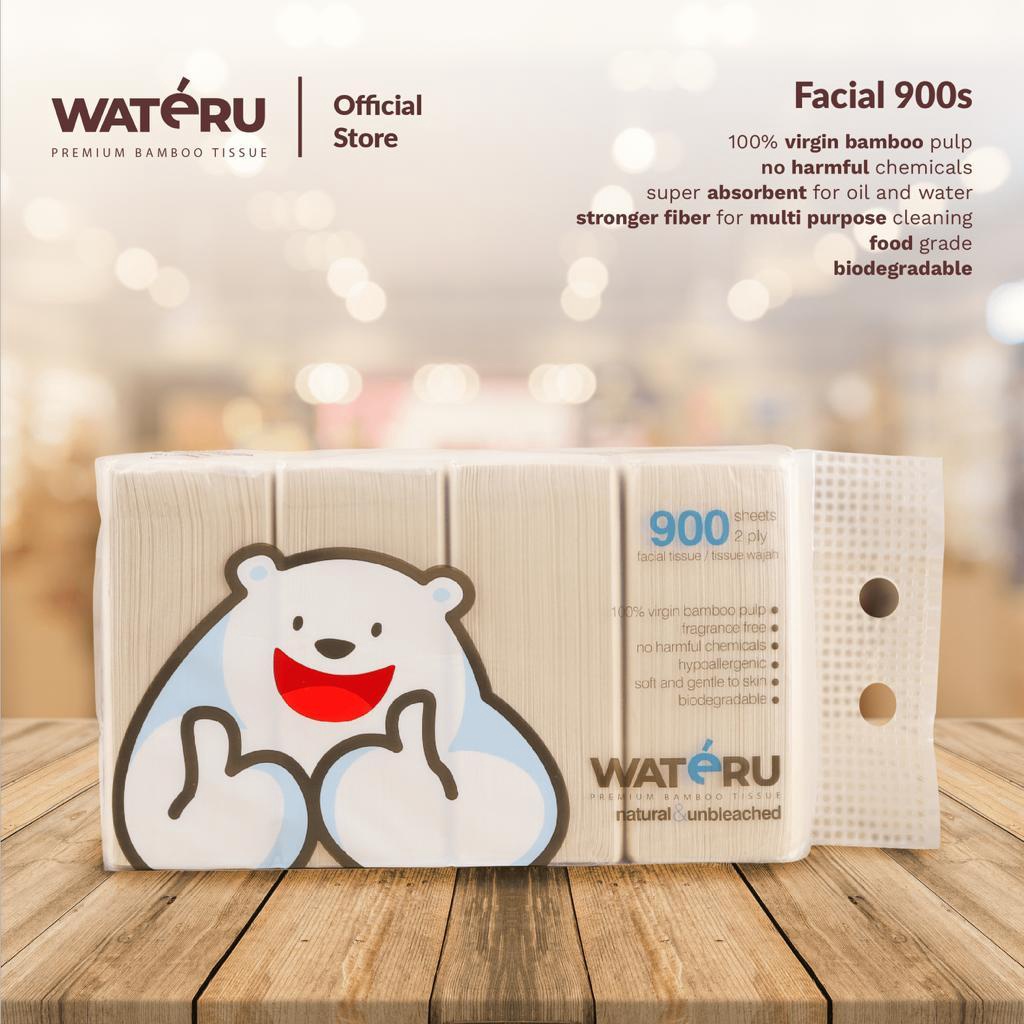 Jual Star Wateru Natural Bamboo Tissue Tisu Bambu Facial 9s 1 Pack ...