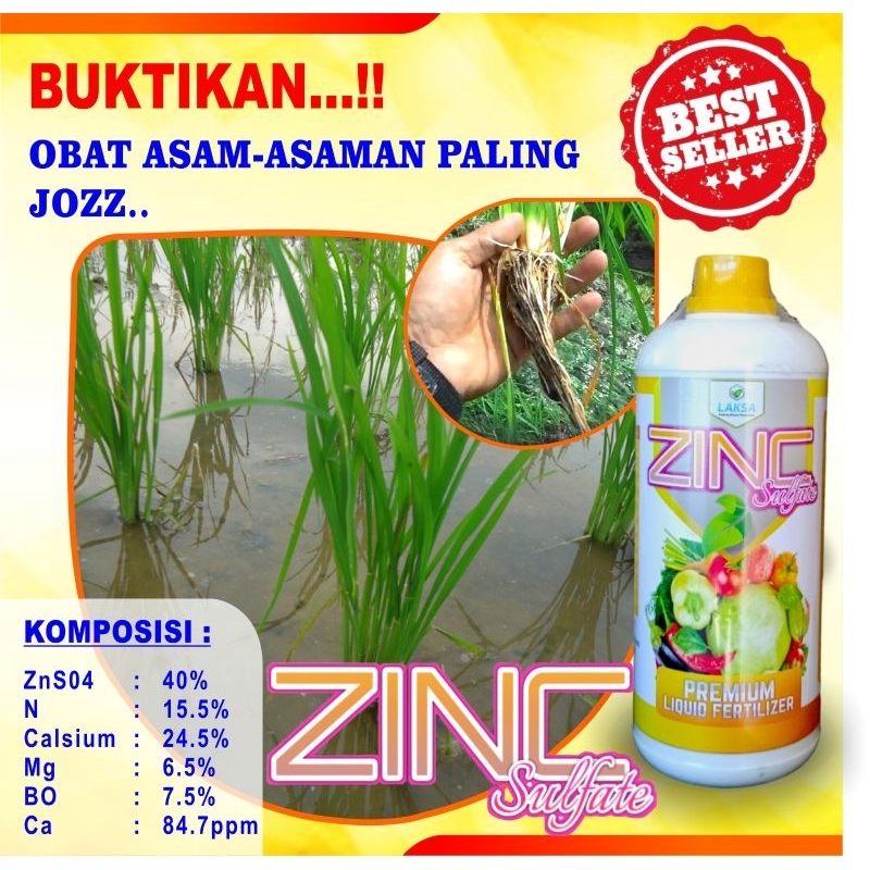 Jual PUPUK CAIR ZINC 1 LITER PENCEGAH PENYAKIT ASAM ASAMAN PADA TANAMAN ...