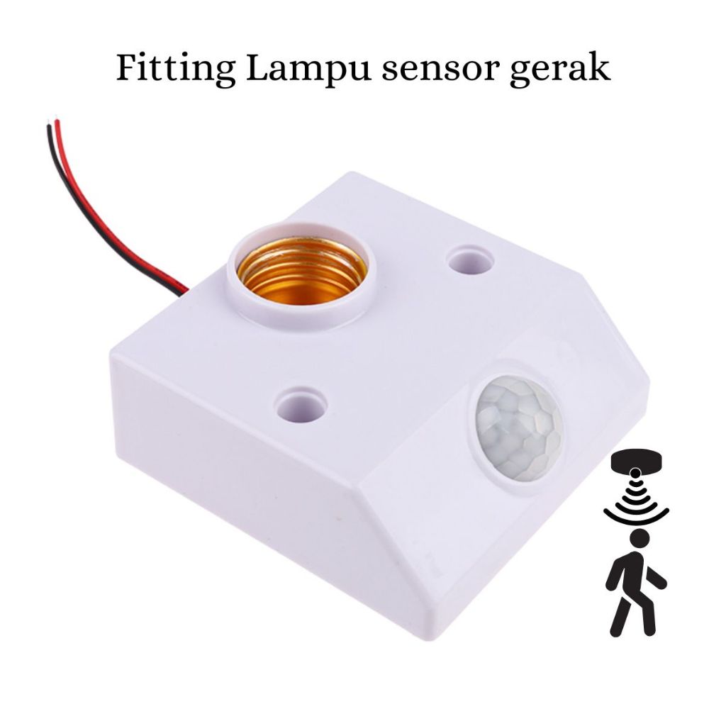 Jual Fitting Lampu Sensor Gerak ada Settingan Delay Lampu dan Sensor ...