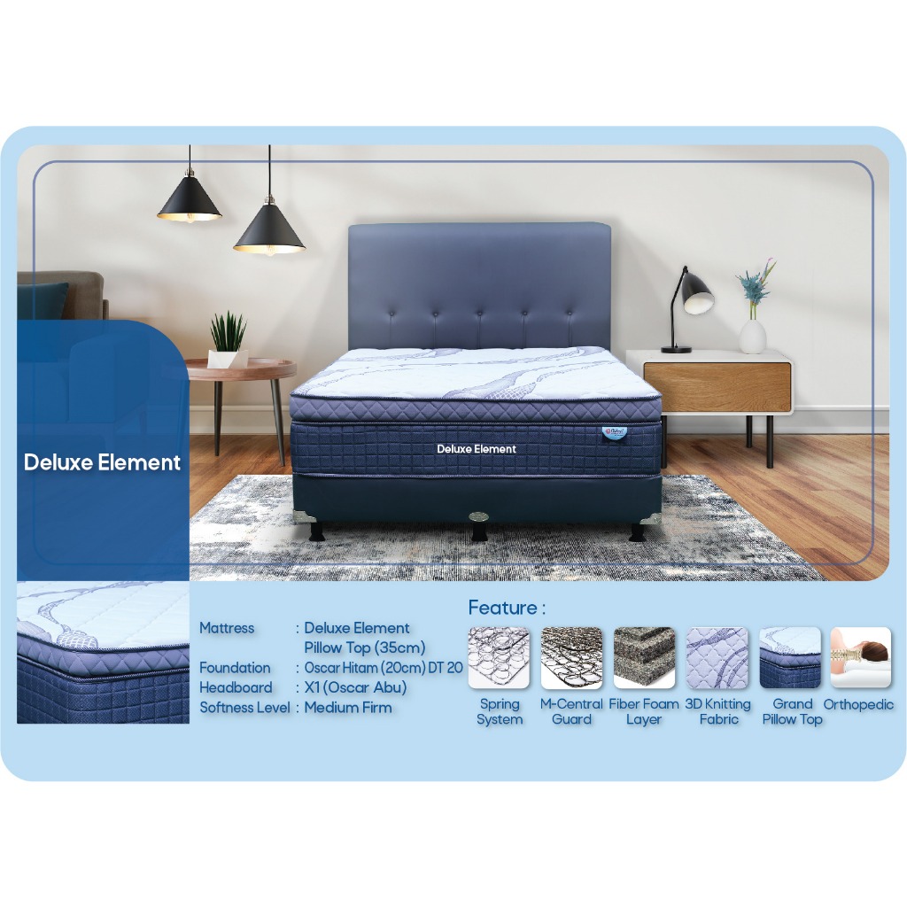 Jual Springbed Central Deluxe Element / Kasur Central Deluxe Element - Central Springbed ...