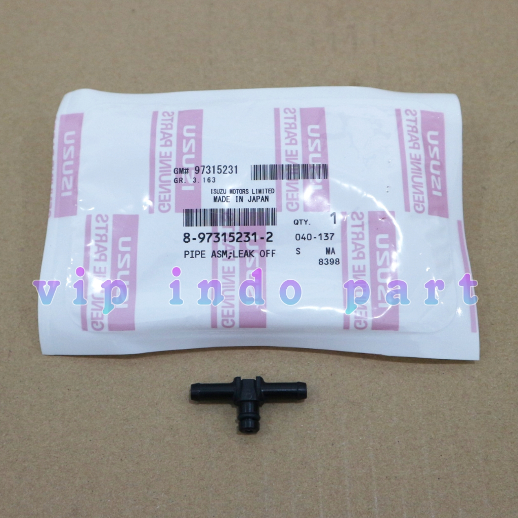 Jual PIPA T LEAK NOZZLE INJECTOR ISUZU DMAX 4JJ 4JK MUX ORIGINAL ISUZU ...