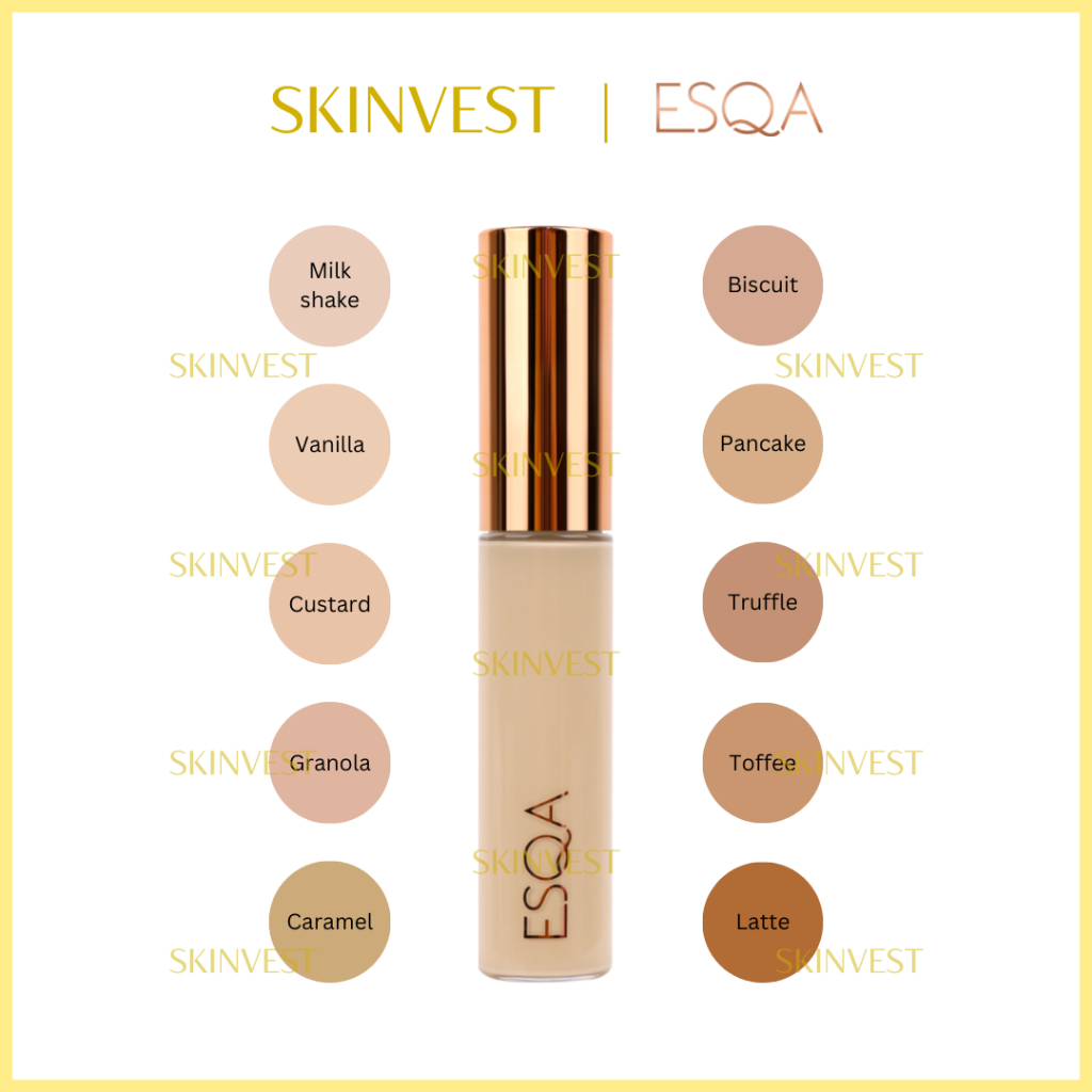 Jual ESQA Flawless Liquid Concealer Milkshake Vanilla Custard Granola ...